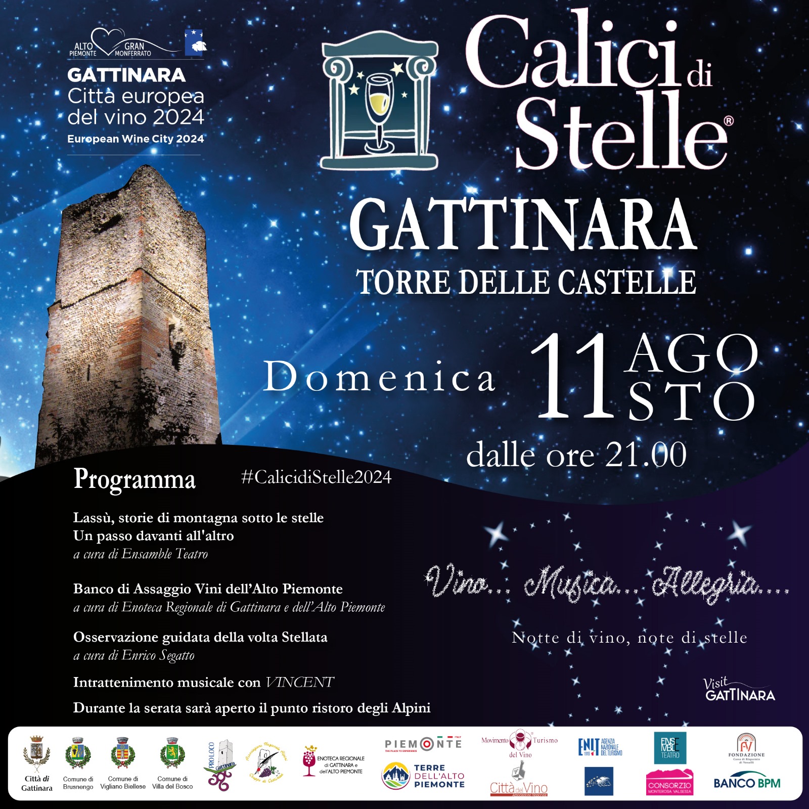 Torna la notte magica "Calici di Stelle" | Visit Gattinara